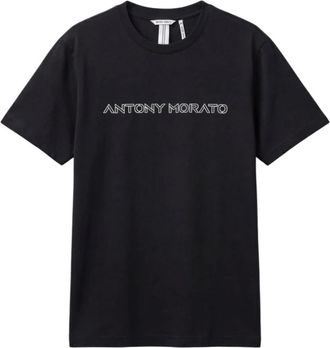 Antony Morato Homme, Tops, Noir, Taille: M Geometric Logo T-Shirt
