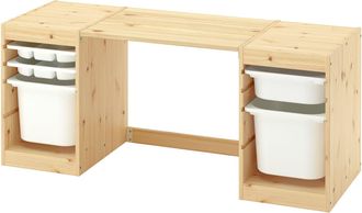 IKEA TROFAST Schreibtisch mit Boxen/Ablagen