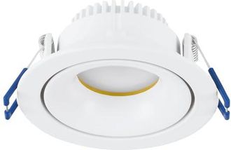 Eglo LED Einbaustrahler Arenals, Deckenspot flach, dimmbar in 3 Stufen, Deckenstrahler aus Aluminium und Kunststoff in Wei&szlig;, 4,9 Watt, 500 Lumen, 3000 K, w