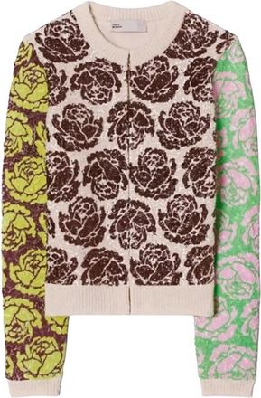 Tory Burch Femme, Pulls, Beige, Taille: 36 FR Cardigan With Buttons