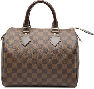 Louis Vuitton Crossbody Bags - Damier Ebene Speedy 25 - Gr. unisize - in Braun - f&uuml;r Damen
