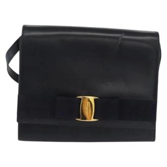 Ferragamo Sac bandouli&egrave;re en cuir Pre-owned - Femme - Pre-owned - Bleu - Taille: ONE Size