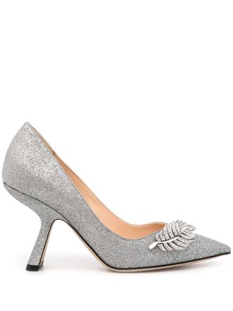 Nicholas Kirkwood Monstera Pumps 90mm - Silber