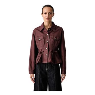 Scotch & Soda Veste Trucker - Femme - Vestes - Brun - Taille: 40 FR