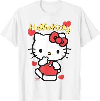 Hello Kitty Cheeky Sweet Love Pose Classic zum Valentinstag T-Shirt