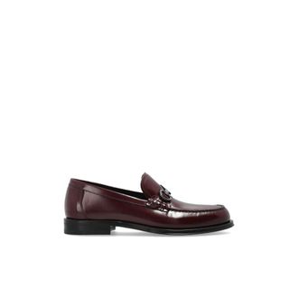 Ferragamo Homme, Chaussures, Rouge, Taille: 41 1/2 EU Teatro Mocassins