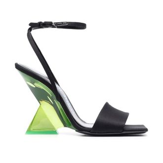 The Attico Cheope Poly Wedge Sandalen - - Shoes - Damen - Schwarzk - 37 1/2 EU