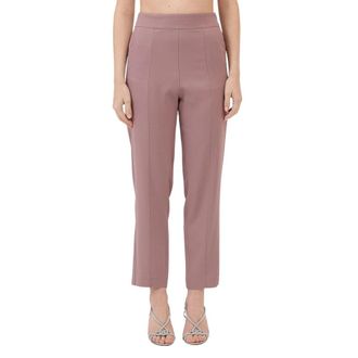 Federica Tosi High-Waist Zigarettenhose in Rosenholz - - Trousers - Damen - Rosa - S