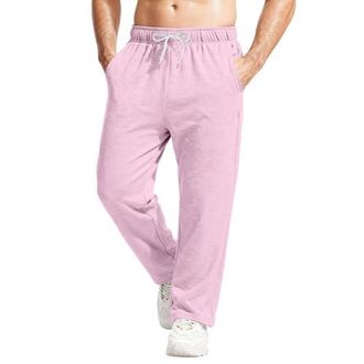 Generic Pantalon de jogging pour homme - Pantalon de surv&ecirc;tement d&eacute;contract&eacute; - Taille &eacute;lastique avec cordon de serrage - Pantalon de sport - Pantalon long cla