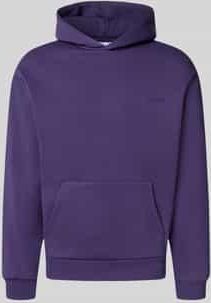 Review Regular Fit Hoodie aus Baumwoll-Mix mit Label-Detail
