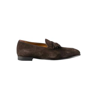 Kiton Homme, Chaussures, Brun, Taille: 40 1/2 EU Mocassins en daim