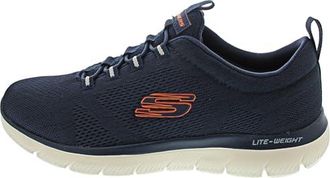 Skechers Summits-Louvin Chaussons Bleu, Bleu marine/orange., 44 EU