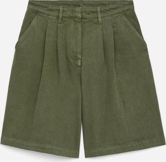Arket Shorts Mit Bundfalten -Grün