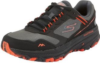 Skechers Homme Mens Go Run Trail Altitude 2.0-Marble Rock 3.0 Sneaker Baskets, Black and Orange Leather/Textile, 39.5 EU