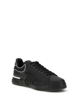 Philipp Plein Mens Phantom Sneakers Black-Black Black/black