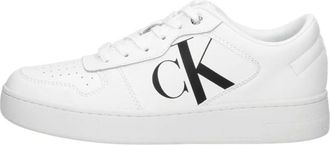 Calvin Klein Femme, Chaussures, Blanc, Taille: 37 EU Cupsole Laceup Basket Low LTH