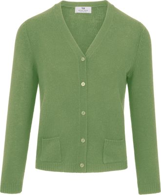 Peter Hahn Strickjacke aus 100% Premium-Kaschmir Peter Hahn Cashmere grün