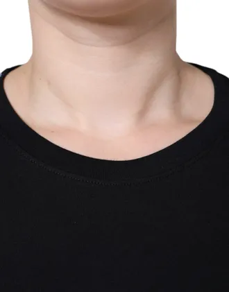 Dolce & Gabbana Cotton Crew Neck T-Shirt - Black