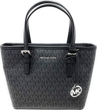 Michael Kors XS Carry All Jet Set Travel Womens Black PVC