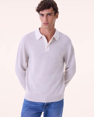 Kujten Pull cachemire uni homme - Polo Roy