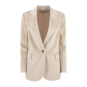 PESERICO Cord Blazer aus Cord - - Jackets - Damen - Beige - XS