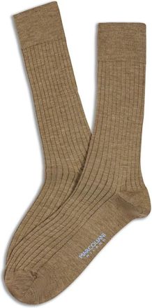Marcoliani Merino Gerippte Kniestr&uuml;mpfe - - Underwear - Herren - Braun - ONE SIZE