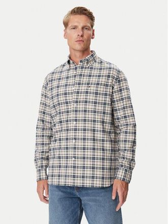 Tommy Hilfiger Hemd Oxford Tartan MW0MW44620 Beige Regular Fit