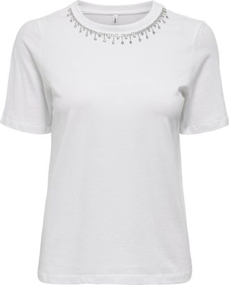 Only Onlcheri Life S/S O-Neck Chain Top JRS