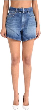Sportmax Femme, Shorts, Bleu, Taille: 40 FR Short en denim 5 poches