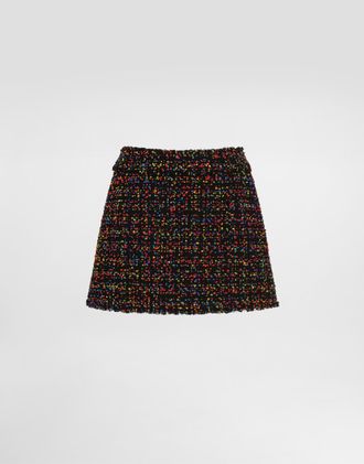 Dolce & Gabbana Minirock Aus Tweed - Frau R&ouml;cke Multicolor 48