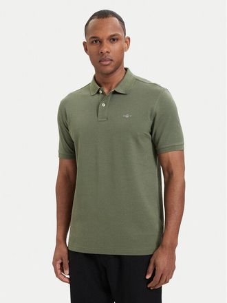 GANT Poloshirt Shield 2210 Dunkelgr&uuml;n Regular Fit