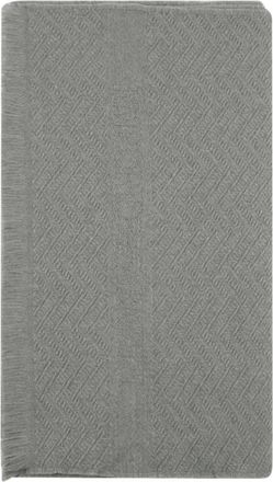 Emporio Armani unisex, Accessoires, Gris, Taille: ONE Size Wool Scarf with Chevron Motif