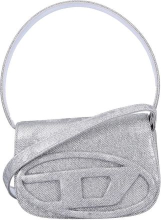 Diesel Hobo Bags - 1-Dr Lurex Shoulder Bag - Gr. unisize - in Wei&szlig; - f&uuml;r Damen