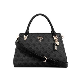 Guess Noelle Girlfriend Satchel Coal Logo