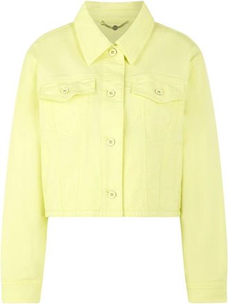 Marc Cain Femme, Vestes, Jaune, Taille: 44 FR Kurze Jeansjacke aus Baumwollstretch