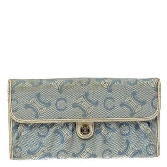 Celine Pre-owned Denim portemonnaies - - Pre-owned - Damen - Blau - ONE SIZE