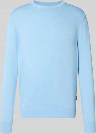 Bugatti Relaxed Fit Strickpullover aus reiner Baumwolle