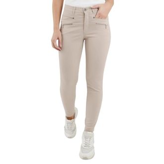 2-Biz Slim Fit Hose - - Trousers - Damen - Beige - 3XL