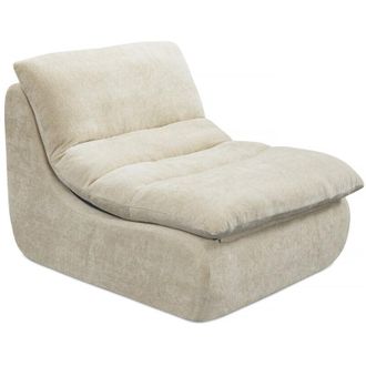 Habitat et Jardin Chauffeuse en tissu textur&eacute; Candela - 81 x 96 x 75 cm - Beige