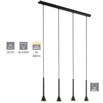 Eglo Suspension Cortaderas Lin&eacute;aire - Noir