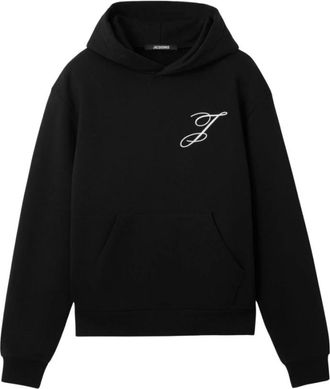 Jacquemus Homme, Sweatshirts et sweats &agrave; capuche, Noir, Taille: 2XL The Logo Sweat &agrave; capuche