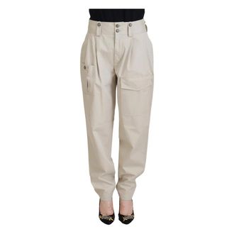 Dolce & Gabbana Beige Cargo Hose f&uuml;r Frauen - - Trousers - Damen - Beige - 2XS