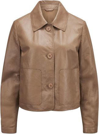 Milestone Femme, Vestes, Gris, Taille: 36 FR Veste en cuir