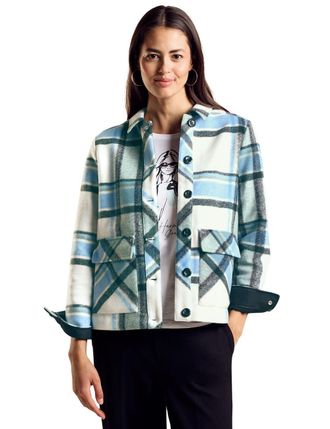 Street One Damen A212241 Kurze Jacke, Lucid White, 42