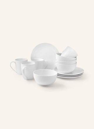 Westwing Collection 12-Tlg. Geschirr-Set Delight Modern weiss