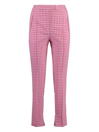 Pantaloni Torino pantalon Frida à carreaux - Rose