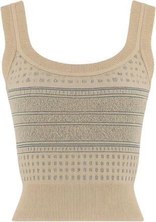 Ermanno Scervino Femme, Tops, Multicolore, Taille: 36 FR Knit Tank Top