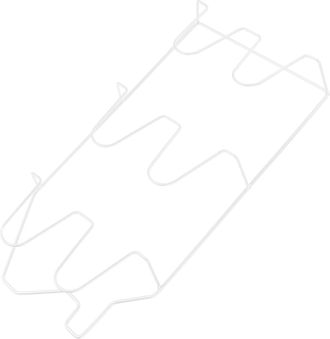 NUOBESTY Eisen Wandmontiertes Schuhregal ohne Bohren Mehrlagiges Hausschuhe Ablagefach In Wei&szlig; Platzsparender Hausschuhehalter f&uuml;r Eingangsbereich und Badezimm