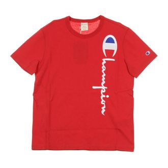 Champion Rotes Crewneck Tee f&uuml;r M&auml;nner - - Tops - Herren - Rot - XL