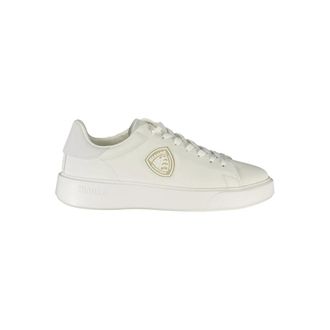 Blauer White Leather Sneaker - - Shoes - Herren - Wei&szlig; - 41 EU